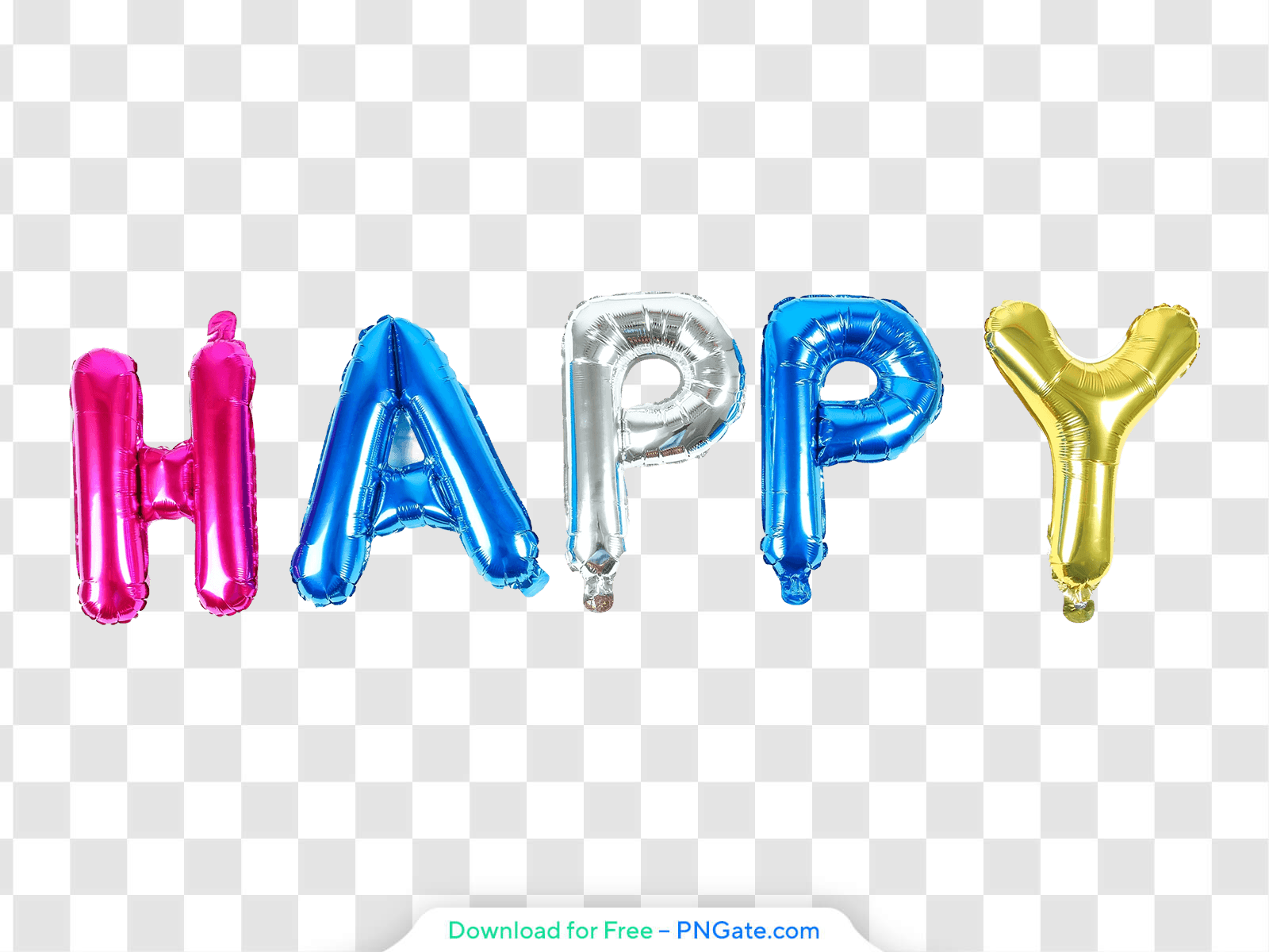 Сolored balloons Happy text PNG Image Download for Free – PNGate