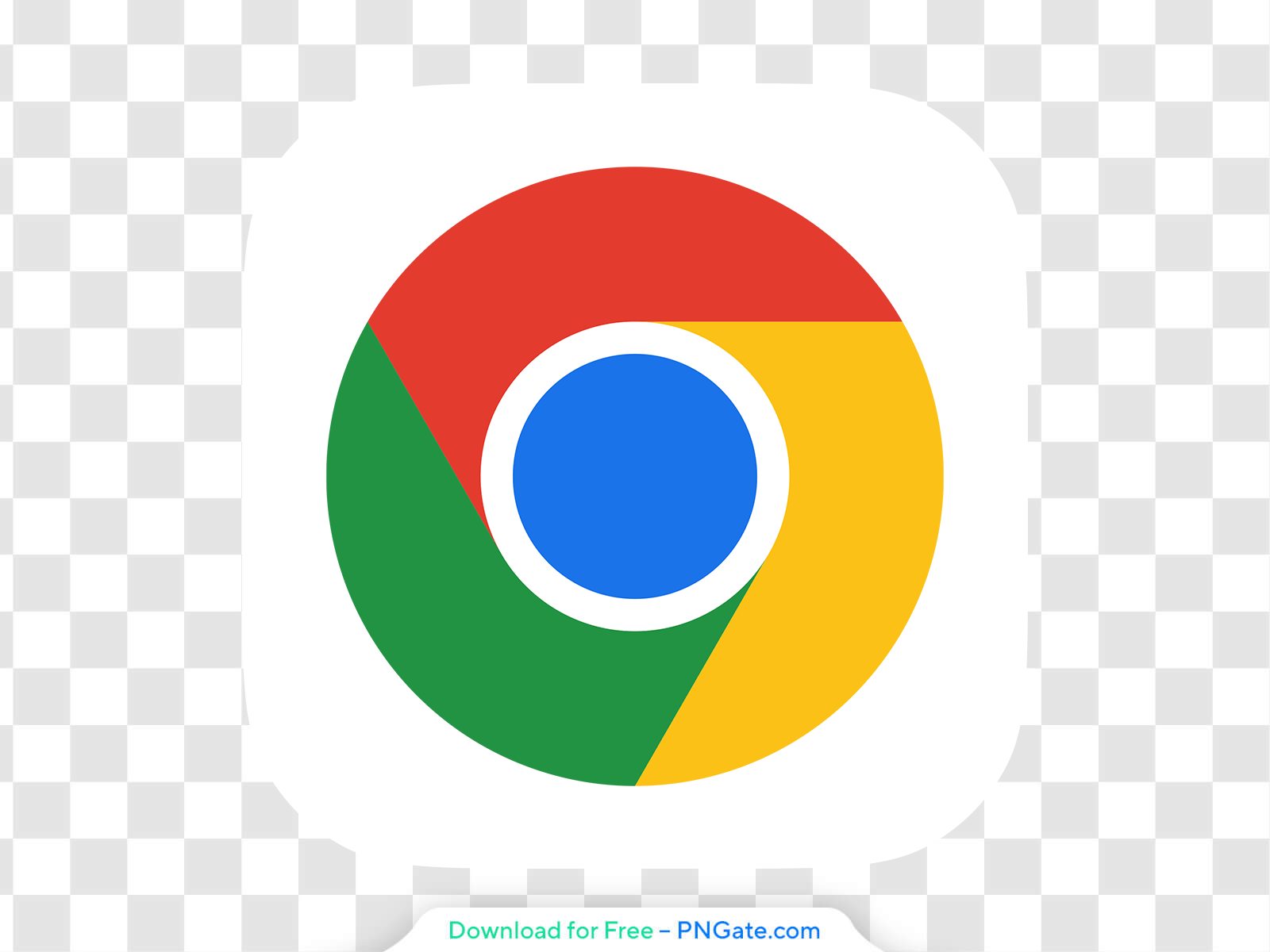 Google Chrome Logo App Icon Rounded High Quality Free PNG Download
